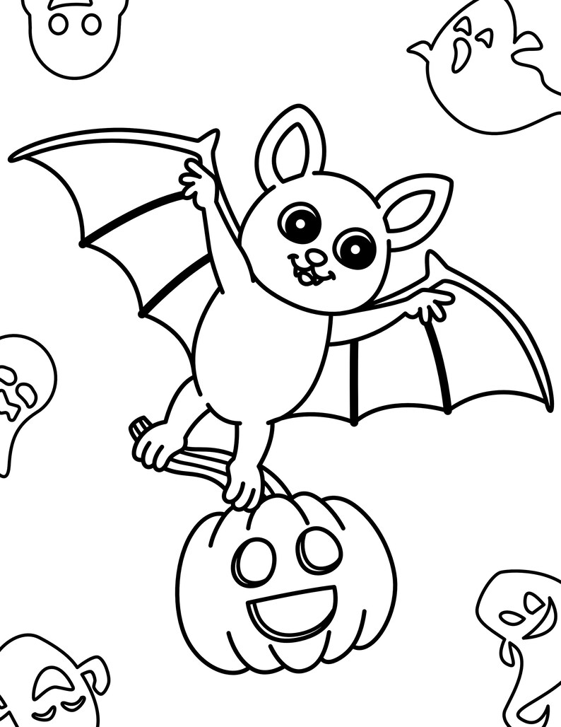 25 Printable Coloring Pages for Kids, PDF Instant Printable Digital ...