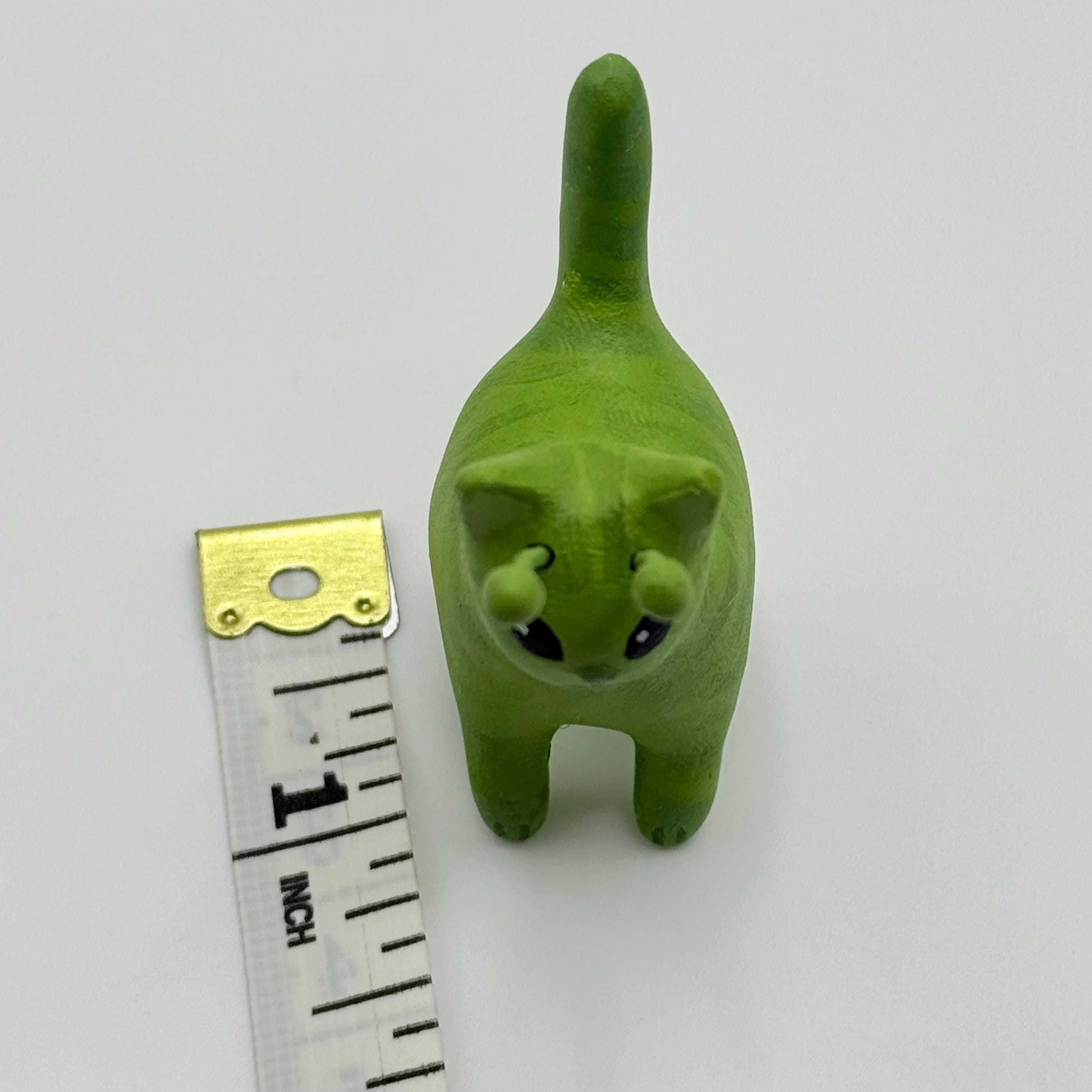 Handmade Alien Cat Figurine | Glorp Cat Miniature | Whimsical Sci-fi ...