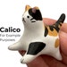 Custom Clay Cat Figurines, Tiny Hand-painted Clay Cats, Tiny Cat ...