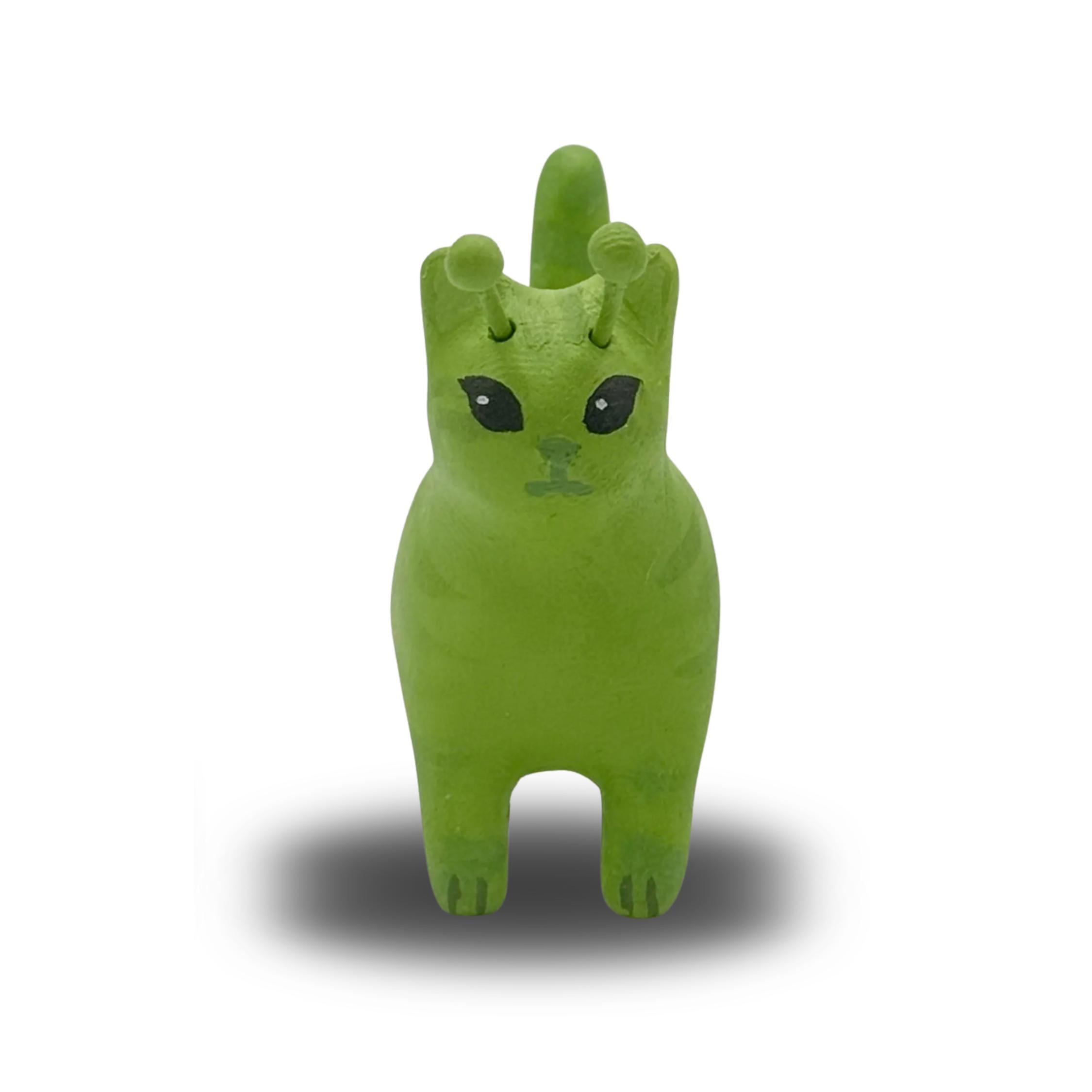 Handmade Alien Cat Figurine | Glorp Cat Miniature | Whimsical Sci-fi ...
