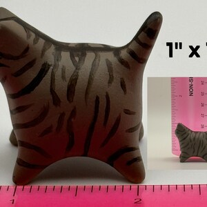 Custom Clay Cat Figurines, Tiny Hand-painted Clay Cats, Tiny Cat ...
