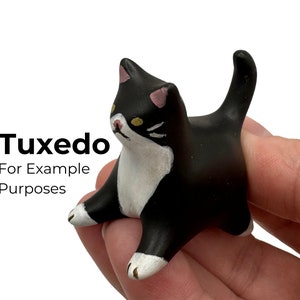 Custom Clay Cat Figurines, Tiny Hand-painted Clay Cats, Tiny Cat ...