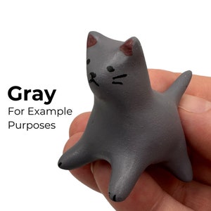 Custom Clay Cat Figurines, Tiny Hand-painted Clay Cats, Tiny Cat ...