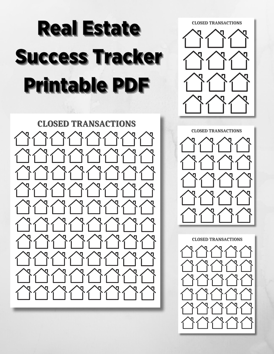 Printable Real Estate Success Tracker - Etsy