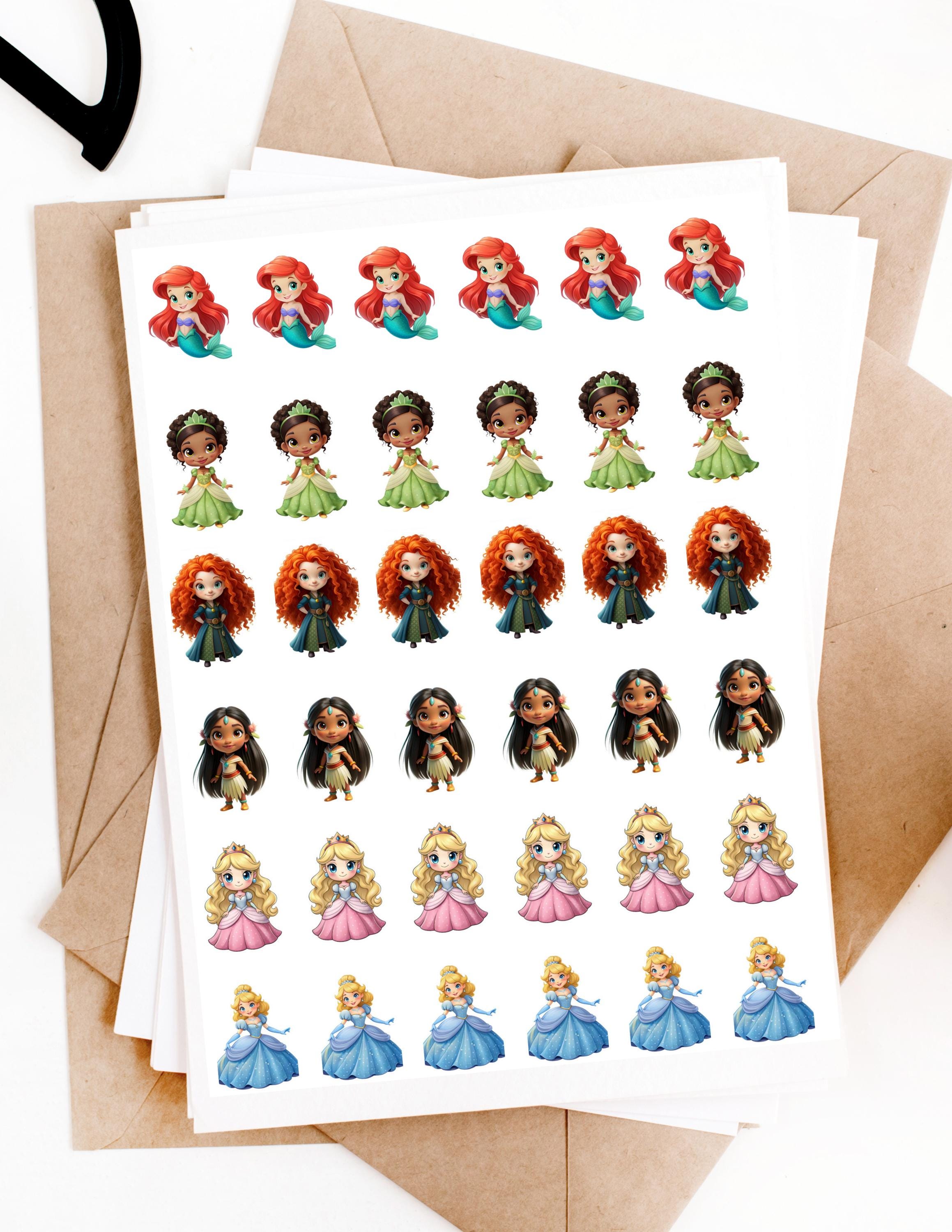 Princess Printable Sticker for Slide Tile Game. Majong Kids - Etsy