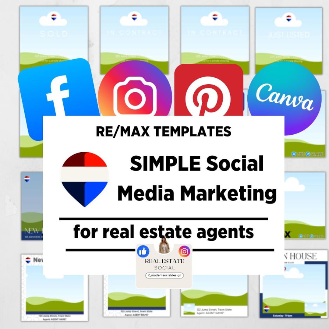 Template REMAX NEW LOGO Social Media - Etsy