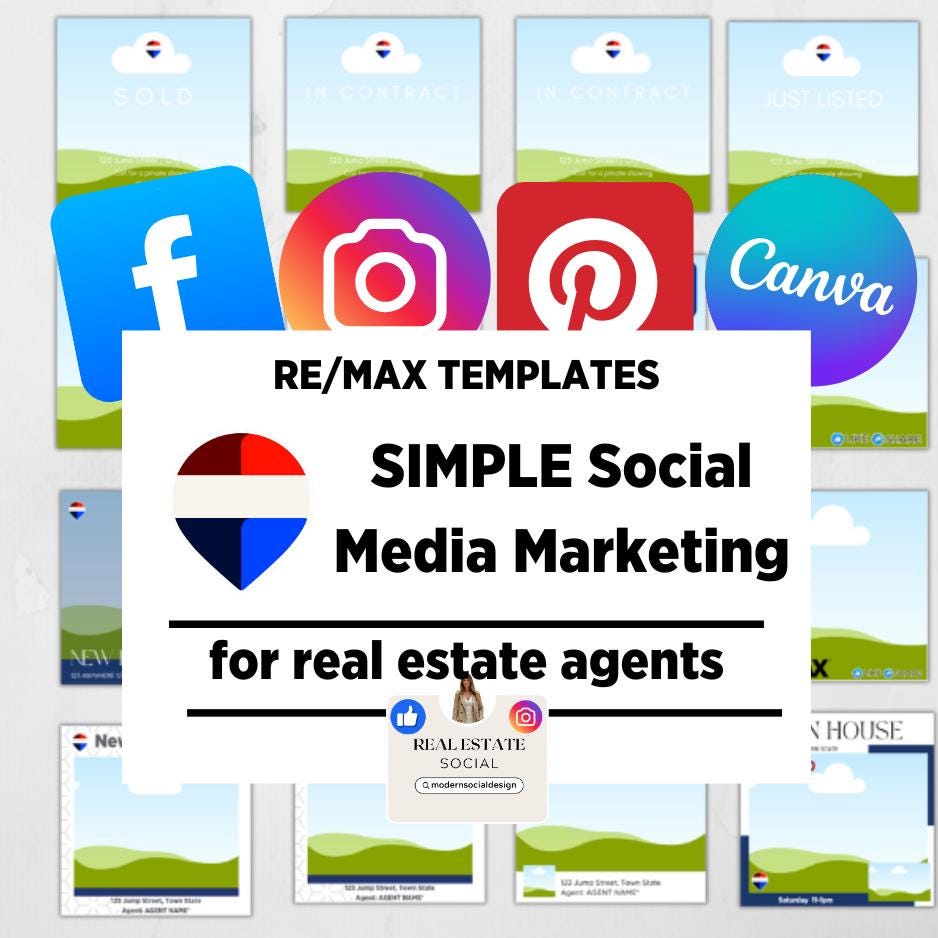 Template REMAX NEW LOGO Social Media - Etsy