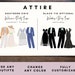 Wedding Attire Card for Wedding Style Inspiration for Wedding Outfit ...