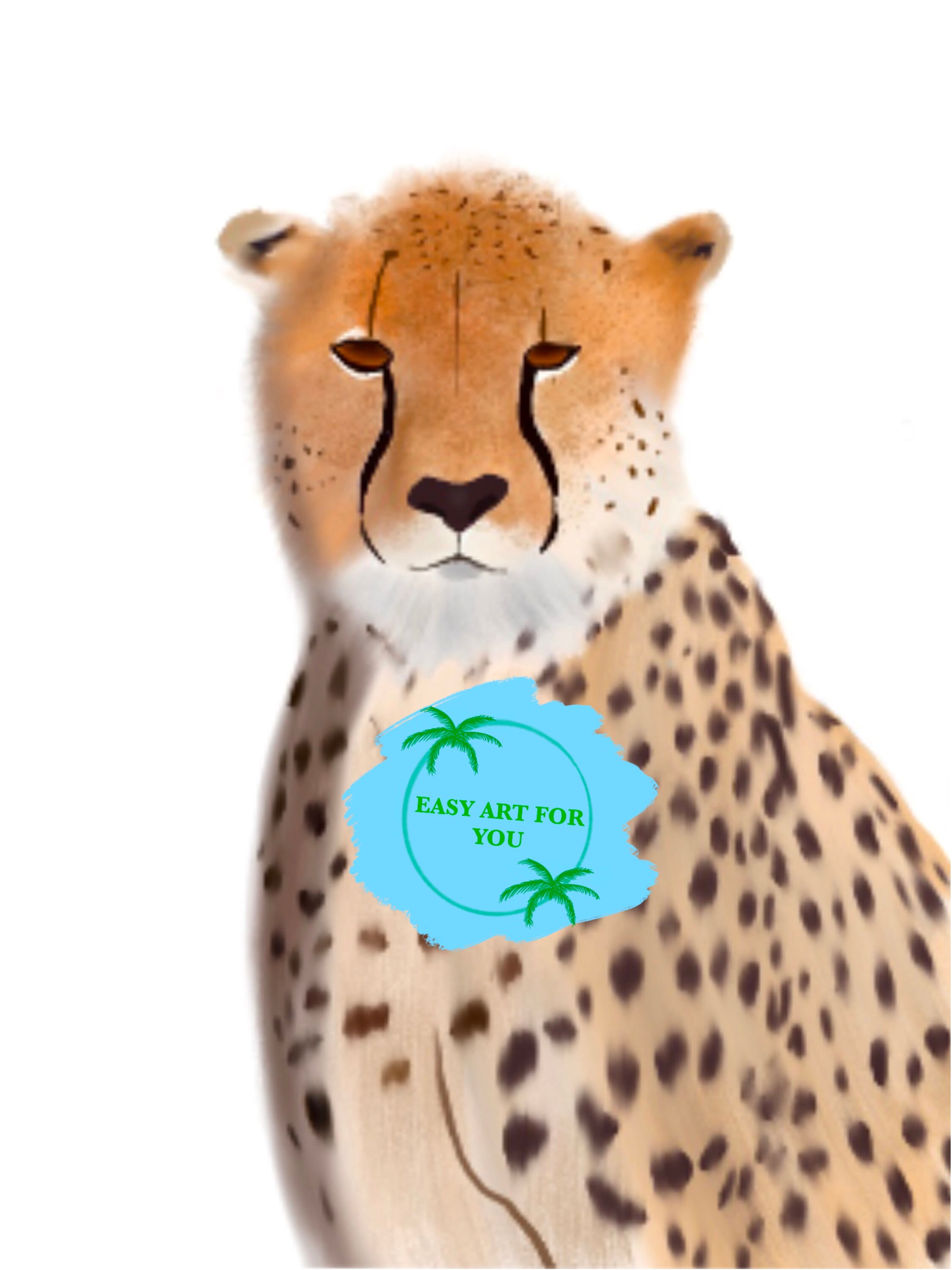 Cheetah High Resolution Digital Art, Printable Painting,printable Wall ...