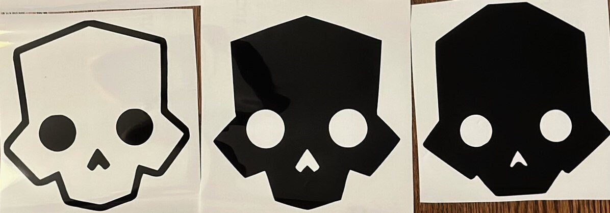 Vinyl Skull Logo Sticker Inspired by Helldivers 2 - Etsy