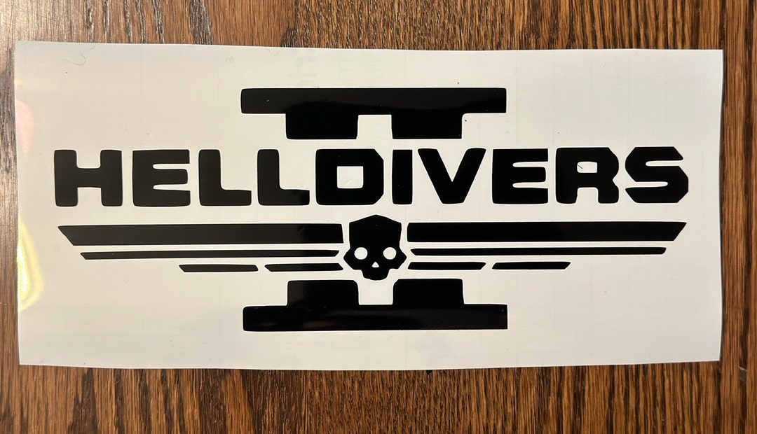 Helldivers 2 Logo Vinyl Sticker Inspired by Helldivers 2 - Etsy