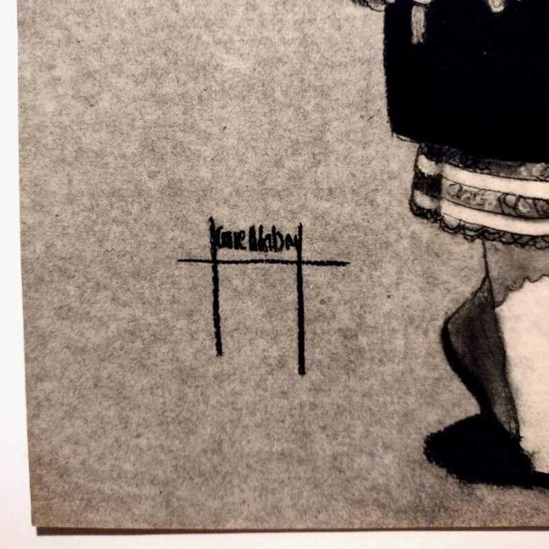 Zuni Water Carrier Limited Edition Print Jane Mabry 11x14 Native ...