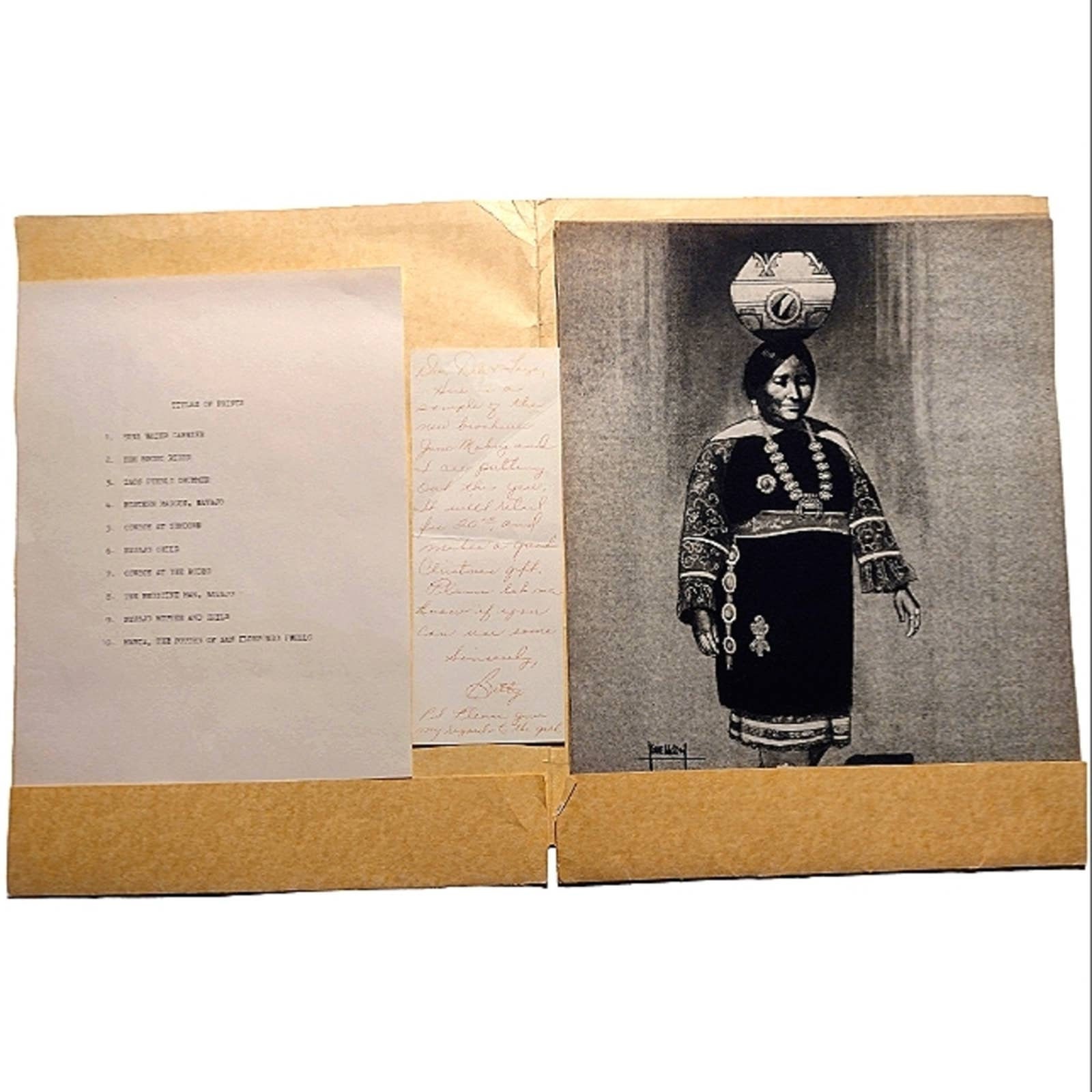 Zuni Water Carrier Limited Edition Print Jane Mabry 11x14 Native ...