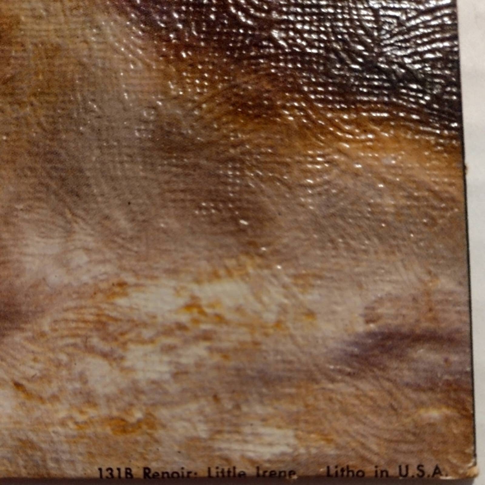 Vintage Pierre Renoir Little Irene Lithograph 16x20 Textured Board ...