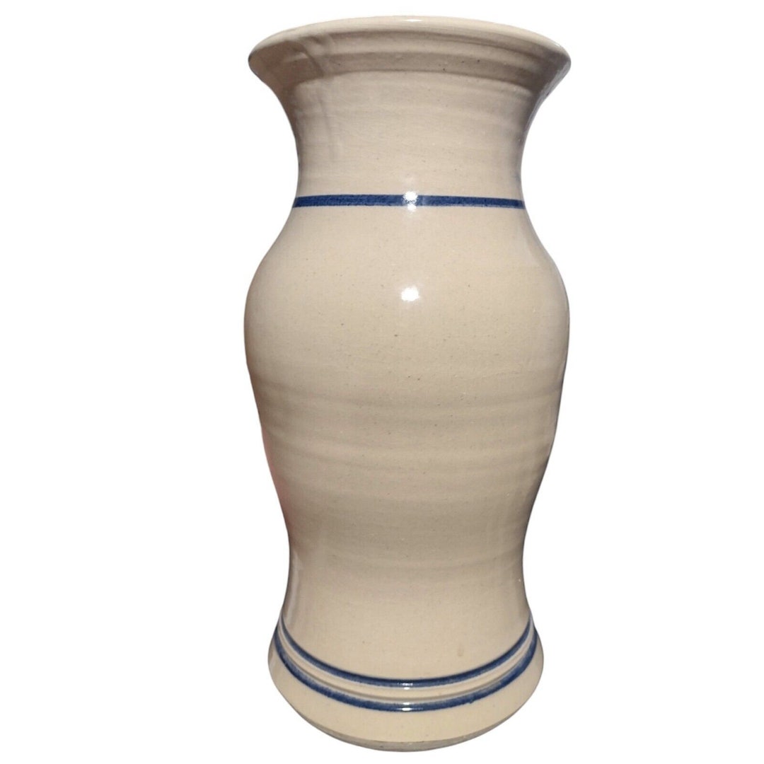 Vintage Marshall Pottery Stoneware Hour Glass Kitchen Crock Vase Large ...