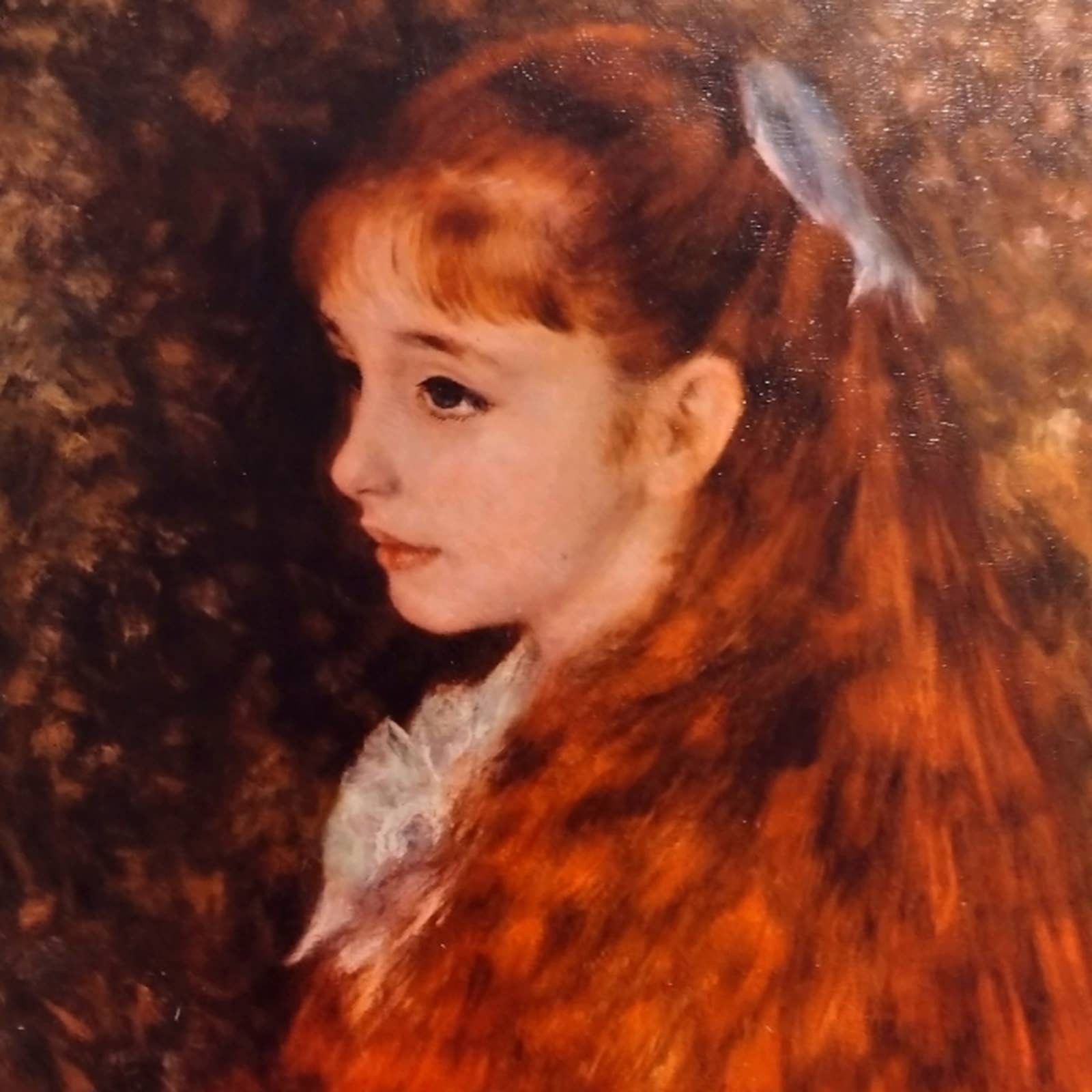 Vintage Pierre Renoir Little Irene Lithograph 16x20 Textured - Etsy