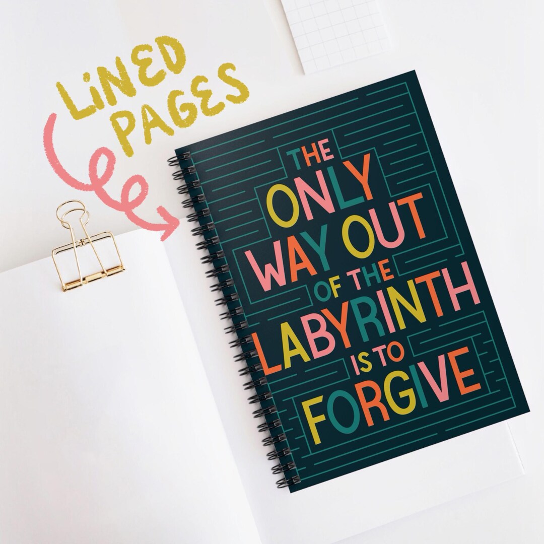 Ruled Line Spiral Notebook for Writers | Bullet Journal Novel Planner ...