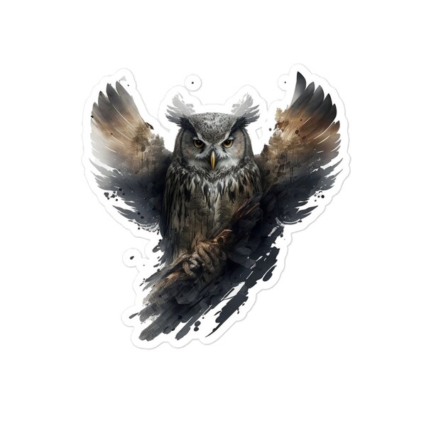 Owl Sticker - Etsy