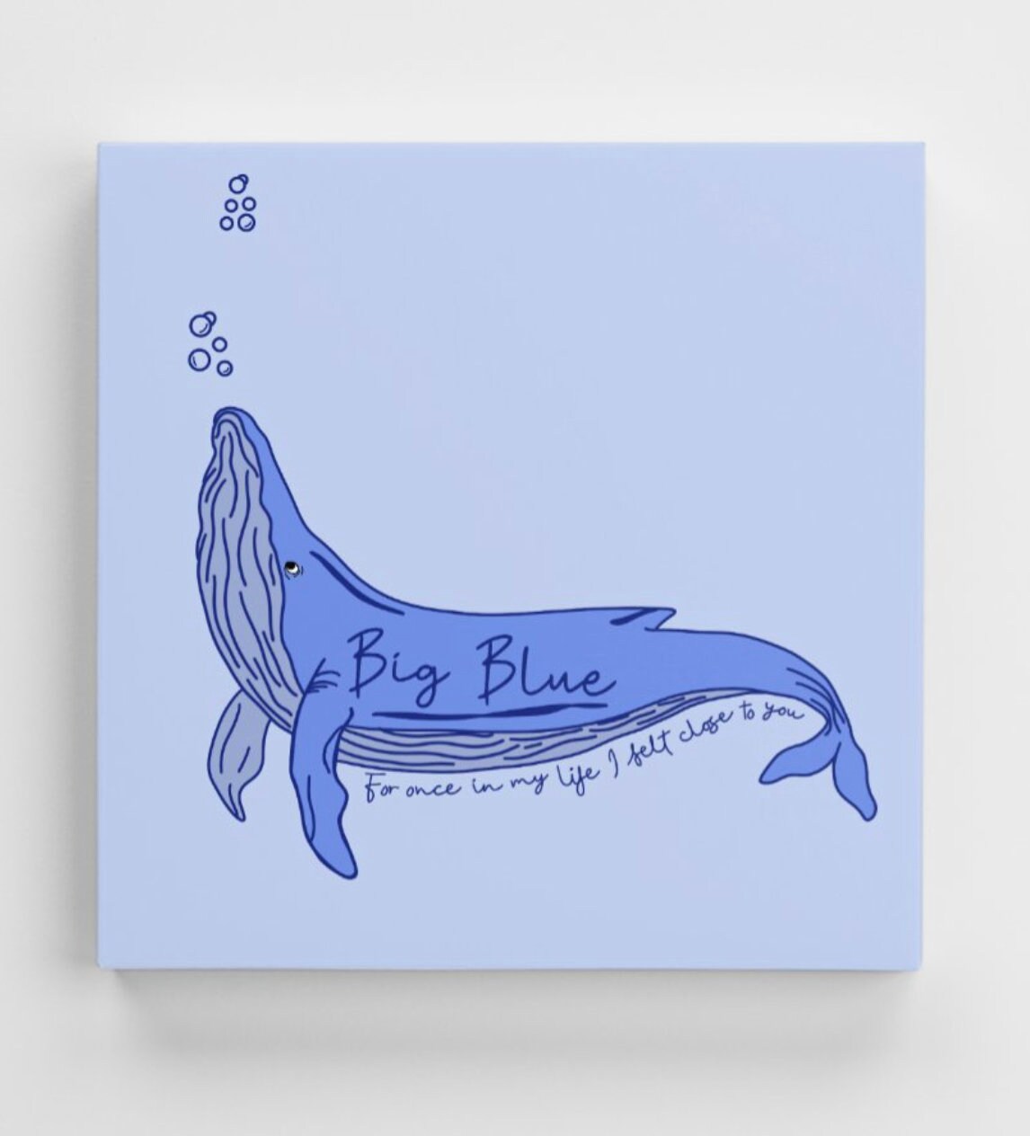 Vampire Weekend Big Blue Whale Digital Print for Wall Art, Sticker ...