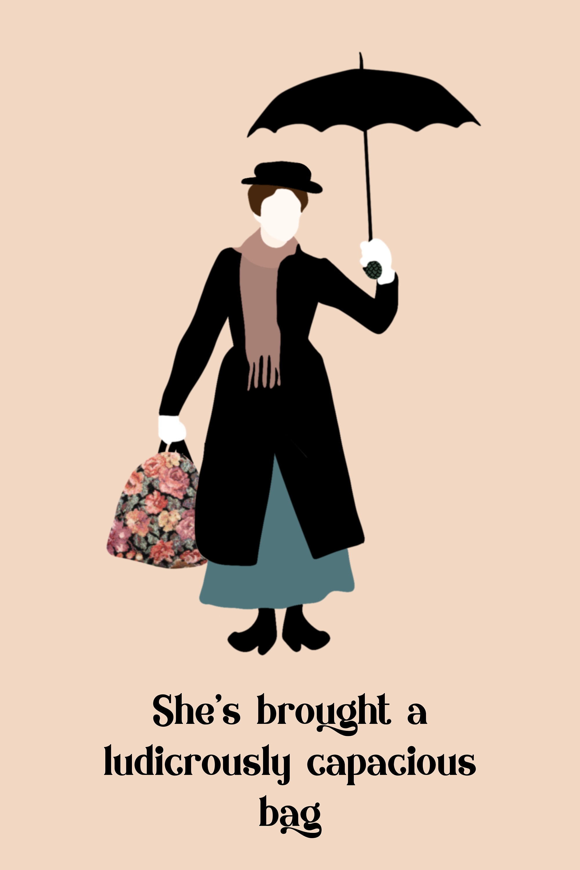 Succession Ludicrously Capacious Bag Mary Poppins Fan Art - Etsy