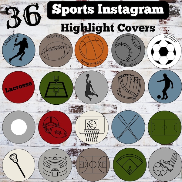 Sports Instagram Highlight Covers - Etsy