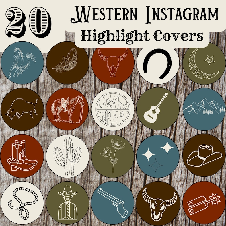20 Western Instagram Highlight Covers | Influencer | Rodeo Highlights ...