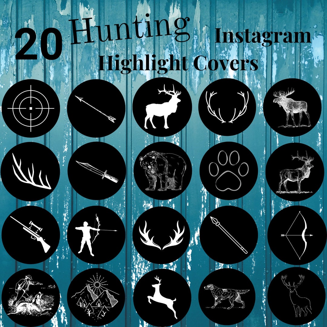 Hunting Instagram Highlight Covers: Deer, Elk, Bear (digital Download ...