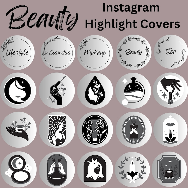 20 Beauty Instagram Highlight Covers | Makeup | Nails | Perfume ...
