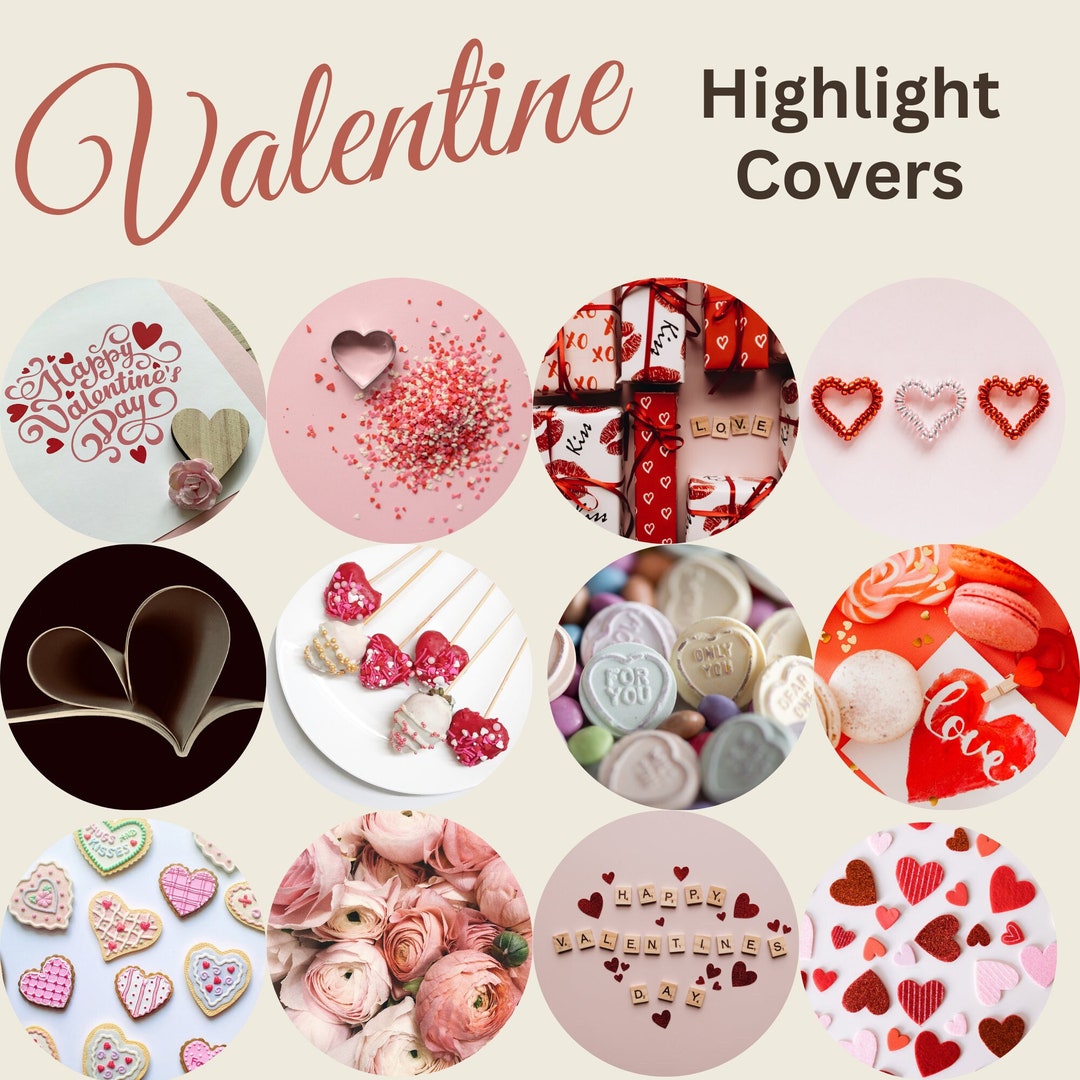 Valentine Highlight Covers | Happy Valentines Day | Influencer ...