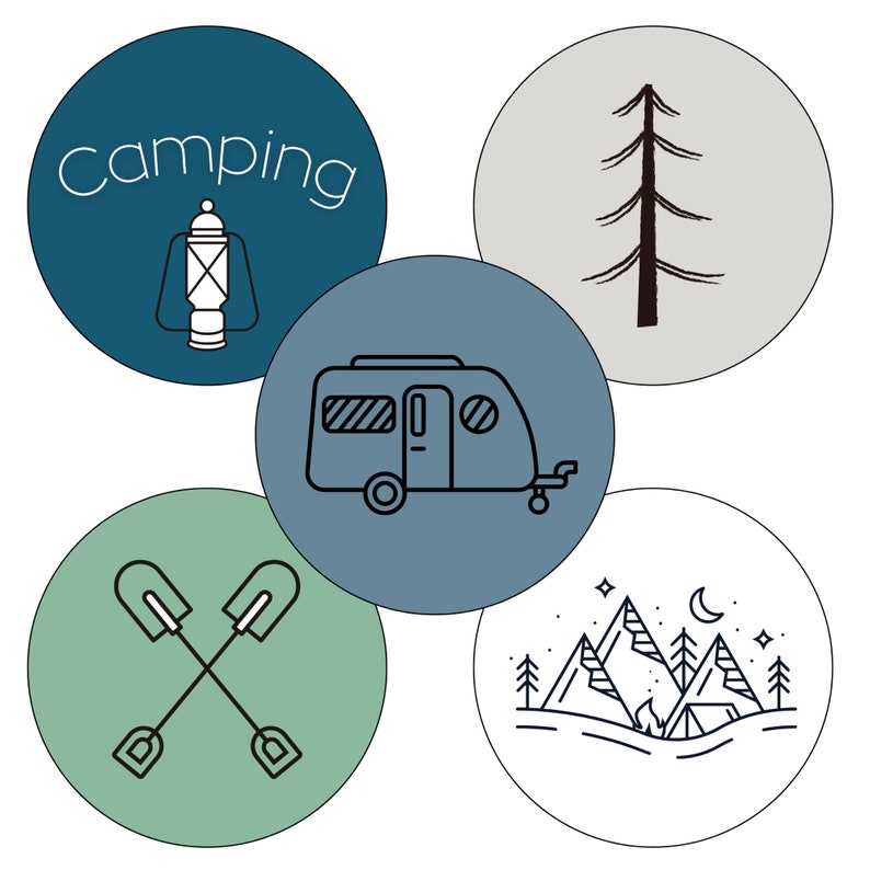 15 Camping Instagram Highlight Covers | Digital Download | Minimalist ...