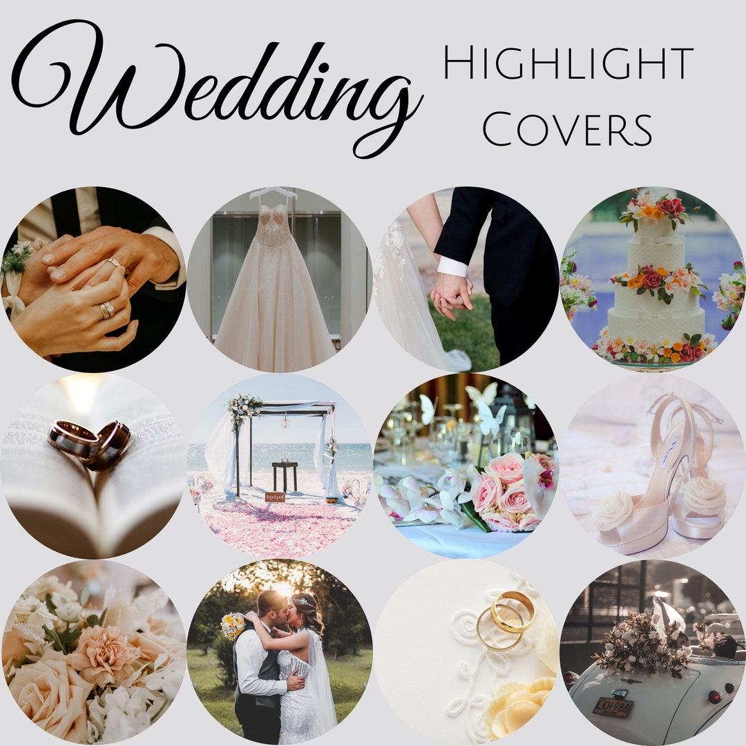 12 Wedding Instagram Highlight Covers | Stories | Rings | Groom | Bride ...