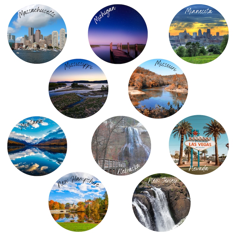 50 US States Instagram Highlight Covers: Travel Story (digital Download ...