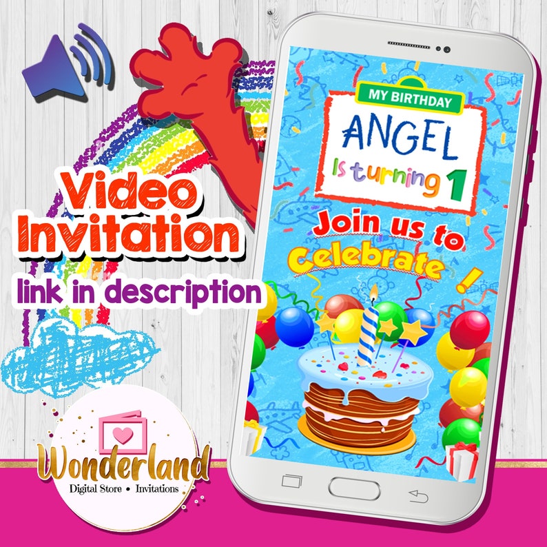 Birthday Party Invitation Animated Invite Birthday Invitation Video ...
