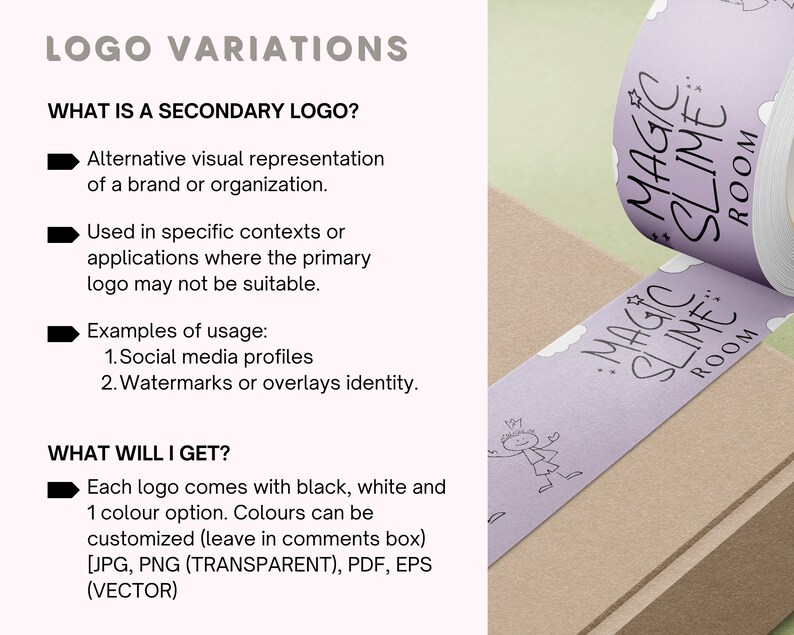 Colourful Pre-made Logo Editable in Canva, Decor Logo, Flower Logo ...