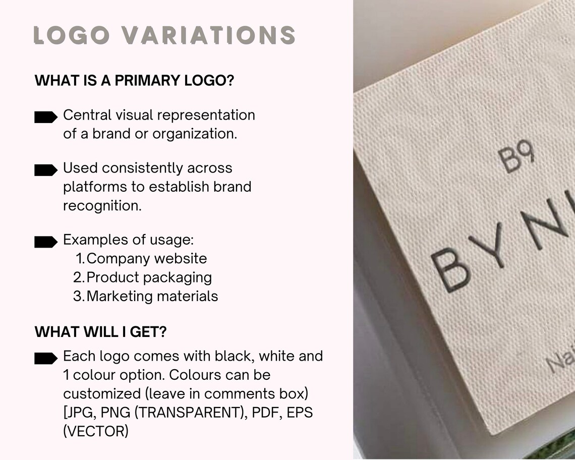 Colourful Pre-made Logo Editable in Canva, Decor Logo, Flower Logo ...