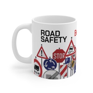 Traffic Sign Coffee Mug – Unique Ceramic Mug for Gamers | 11oz - 15oz ...