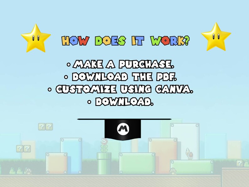 Editable Video Graduation Party Invitation | Canva Mario Party ...