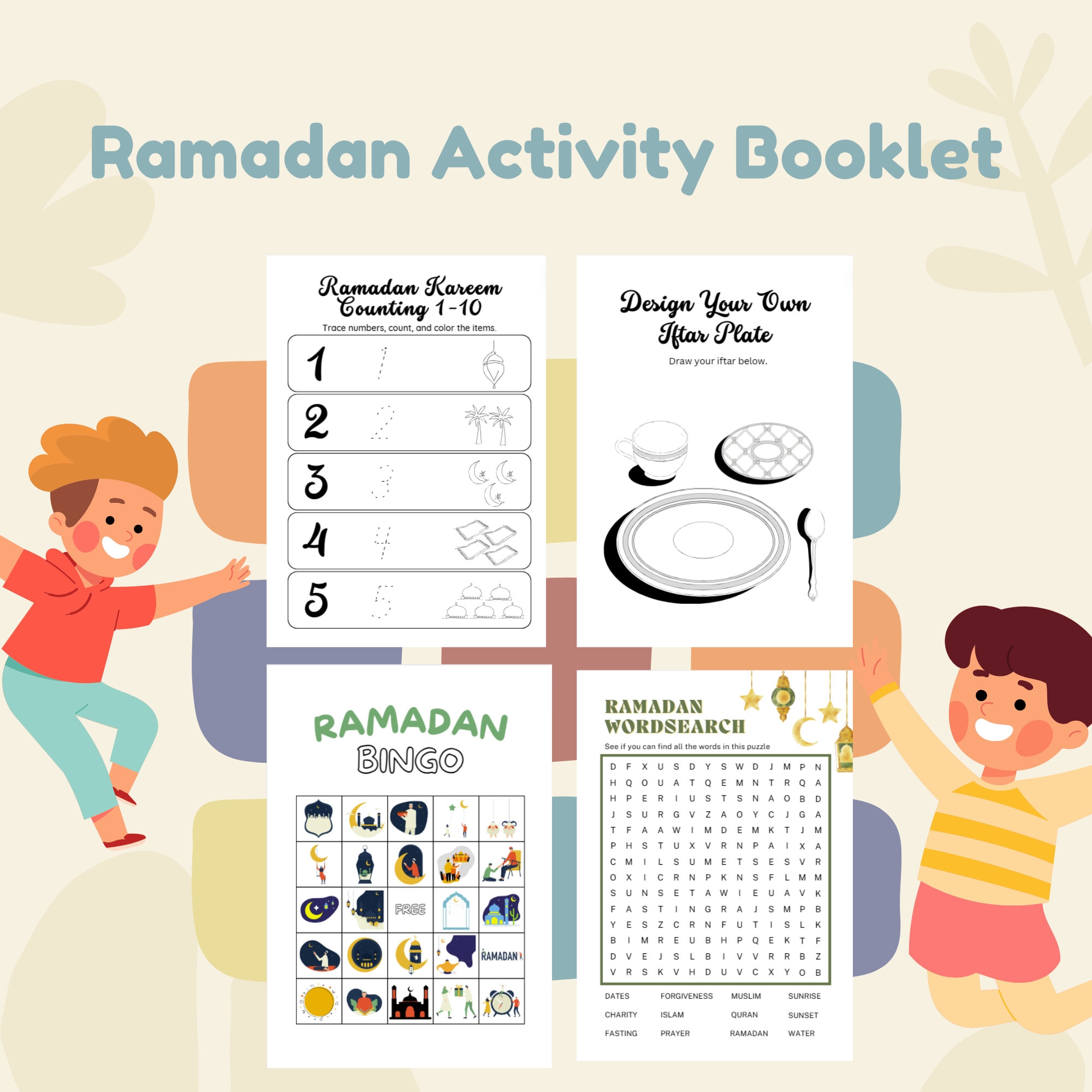 Ramadan Activity Printable, Eid Activities, Ramadan Activity Book ...