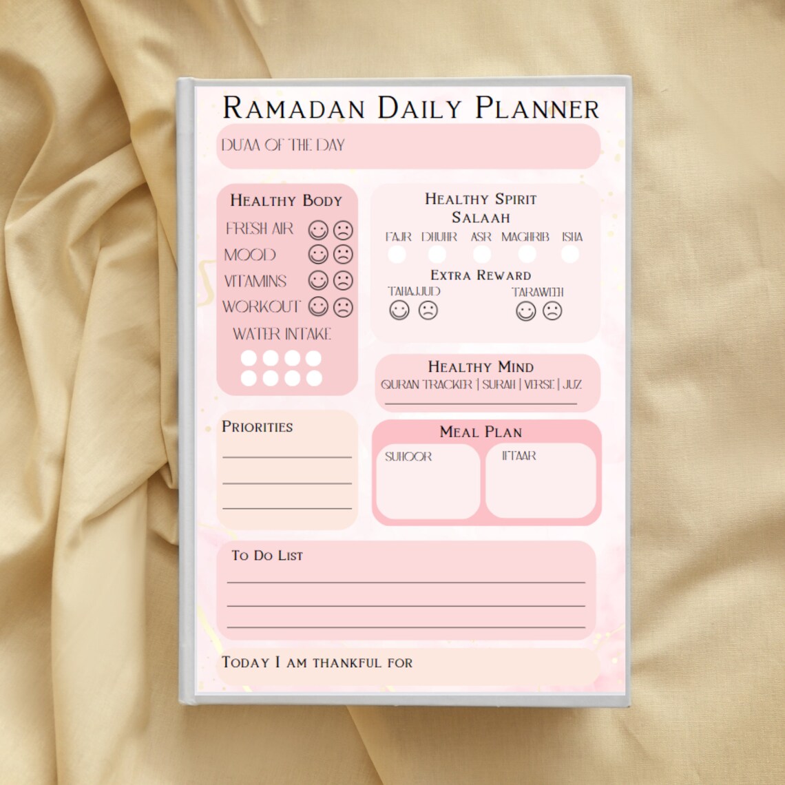 Printable Ramadan Planner, Ramadan Organiser, Ramadan Checklist, Muslim ...