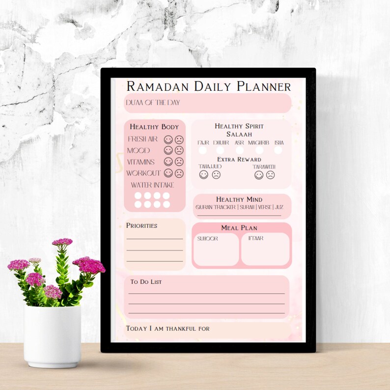 Printable Ramadan Planner, Ramadan Organiser, Ramadan Checklist, Muslim ...