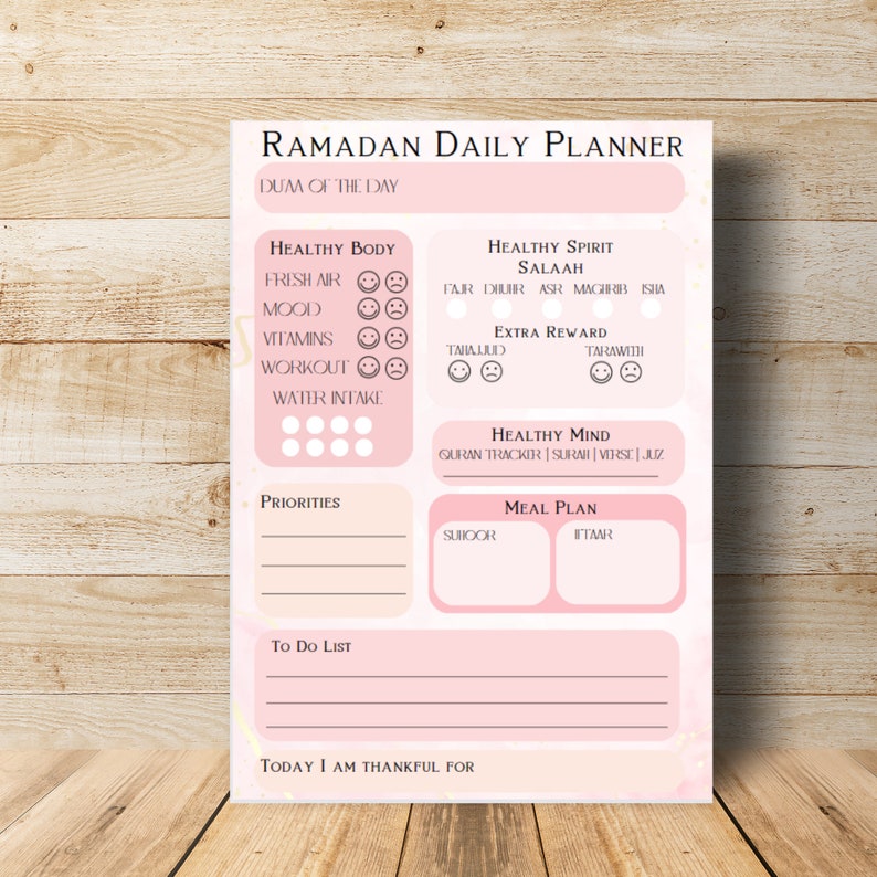 Printable Ramadan Planner, Ramadan Organiser, Ramadan Checklist, Muslim ...