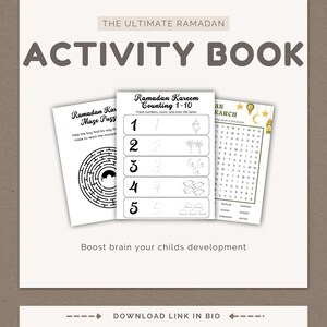 Ramadan Activity Printable, Eid Activities, Ramadan Activity Book ...