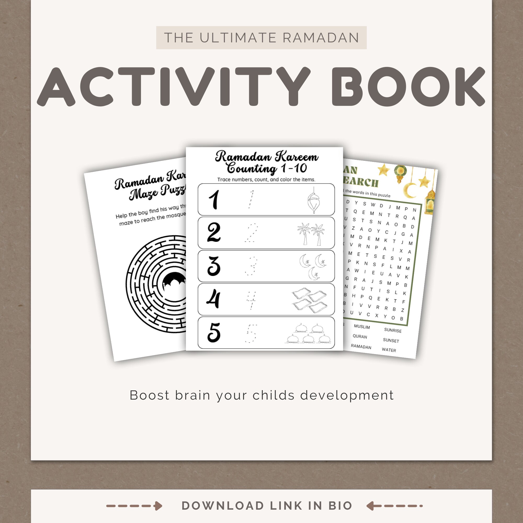 Ramadan Activity Printable, Eid Activities, Ramadan Activity Book ...