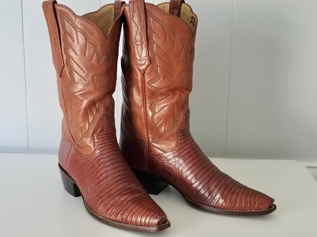 Handmade Teju Lizard Cowboy Boots - Etsy