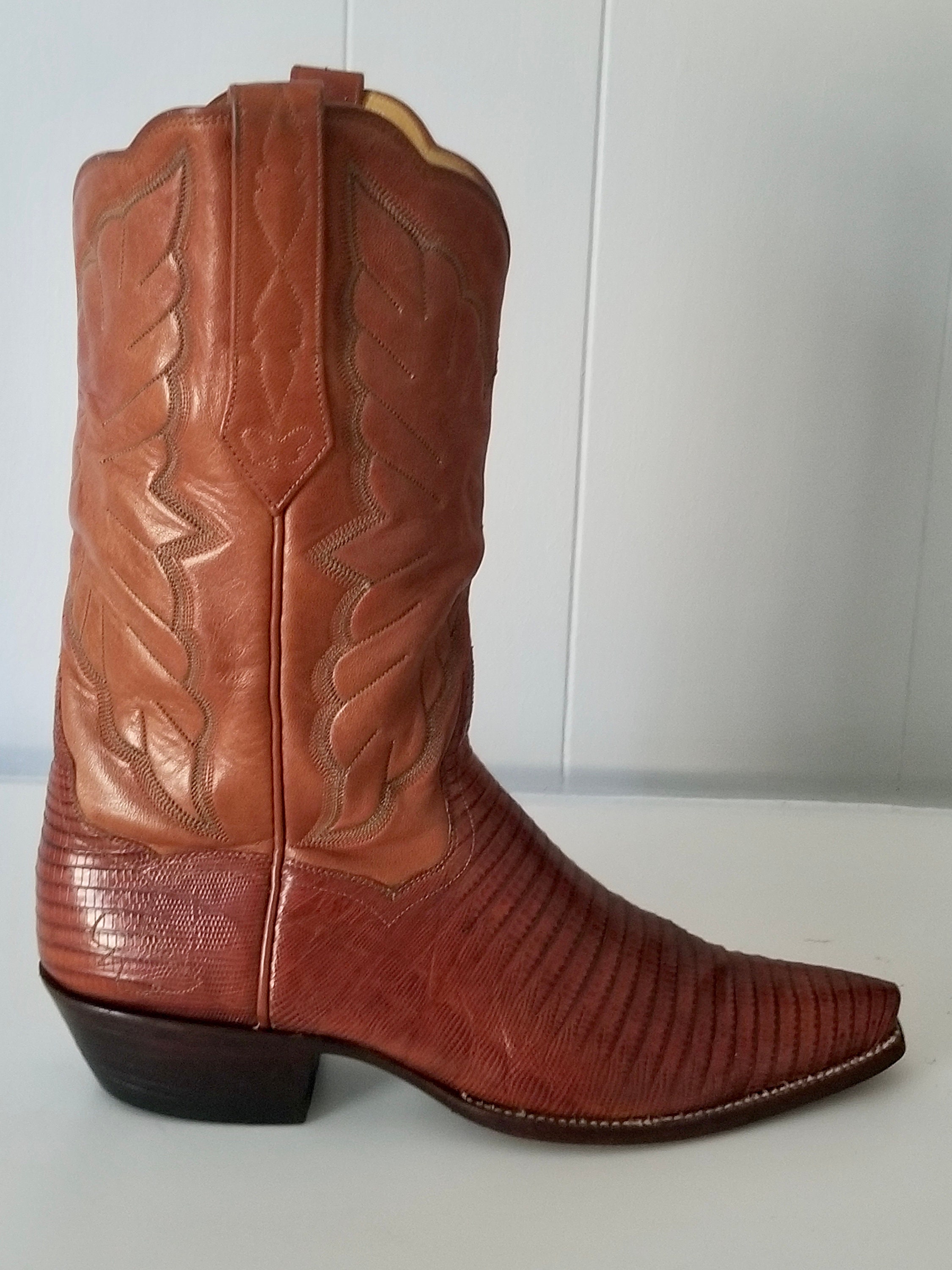 Handmade Teju Lizard Cowboy Boots - Etsy