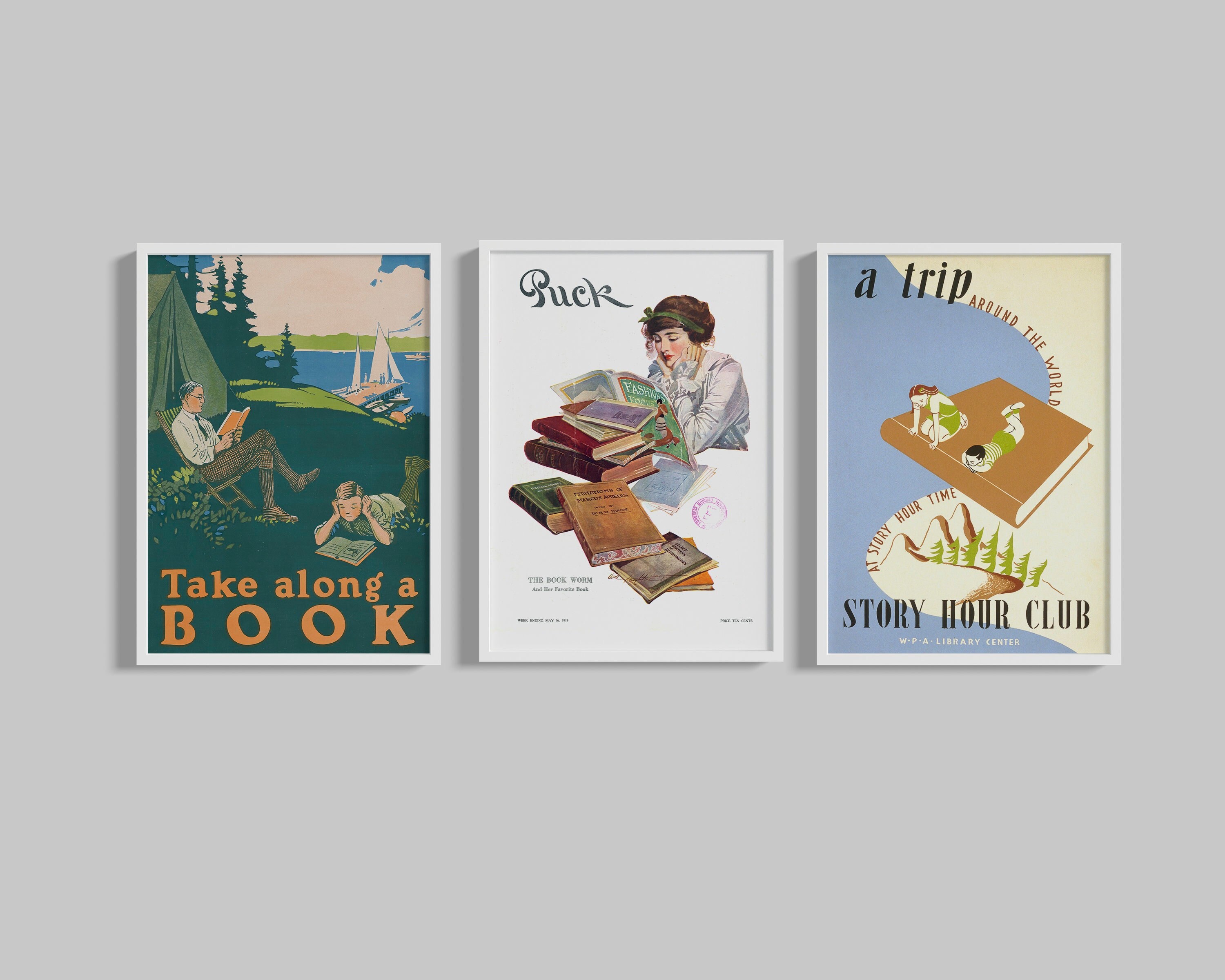 Vintage Reading Posters