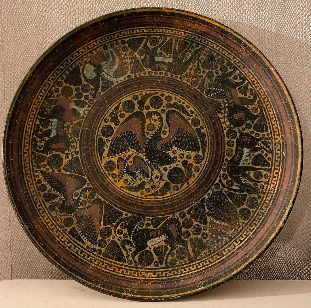 Handmade Replica Ancient Greek Corinthian Wall Plate, Circa 600 B.C. - Etsy