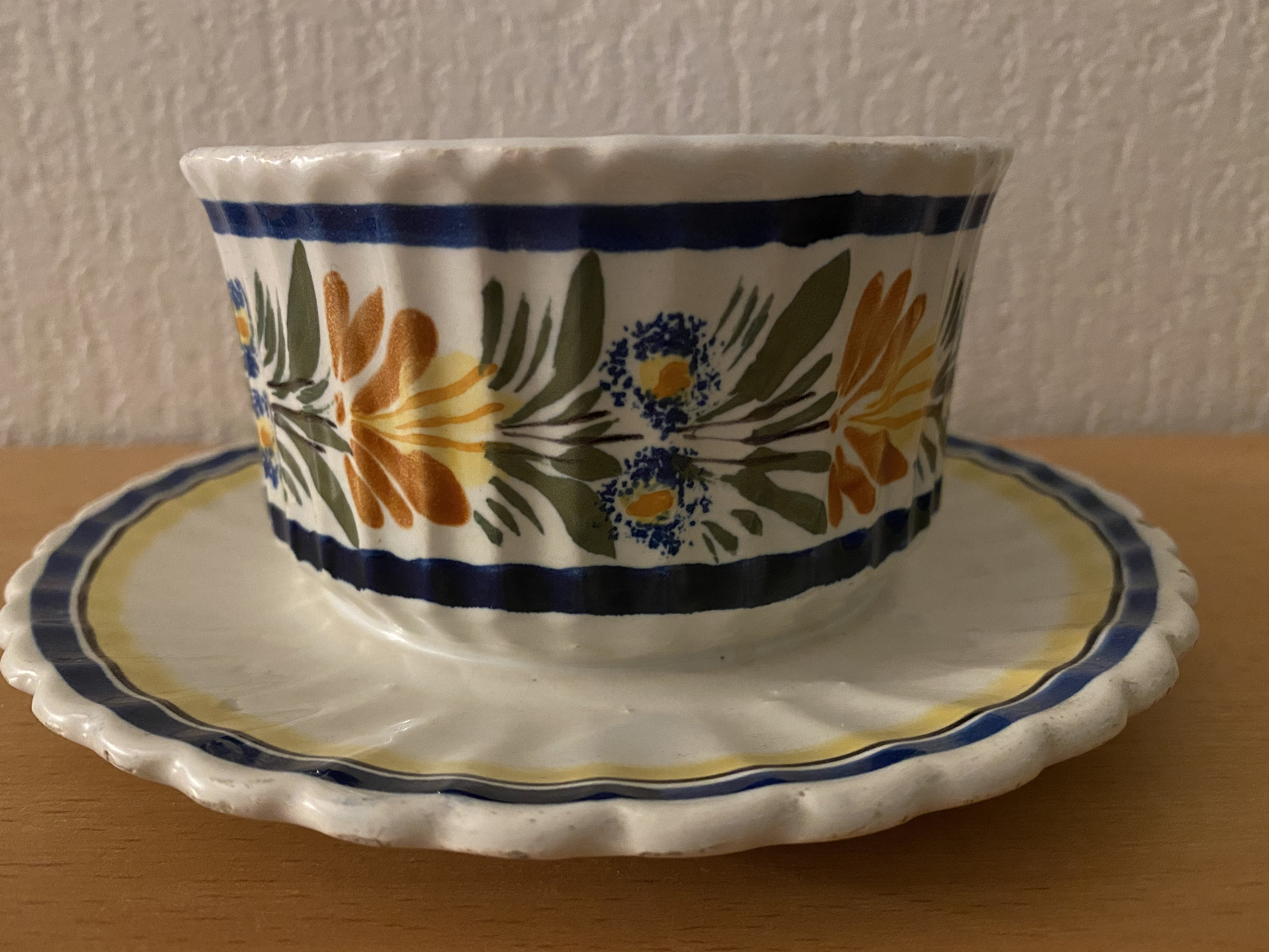 French Faience HENRIOT QUIMPER Butter Bowl Dish With an - Etsy