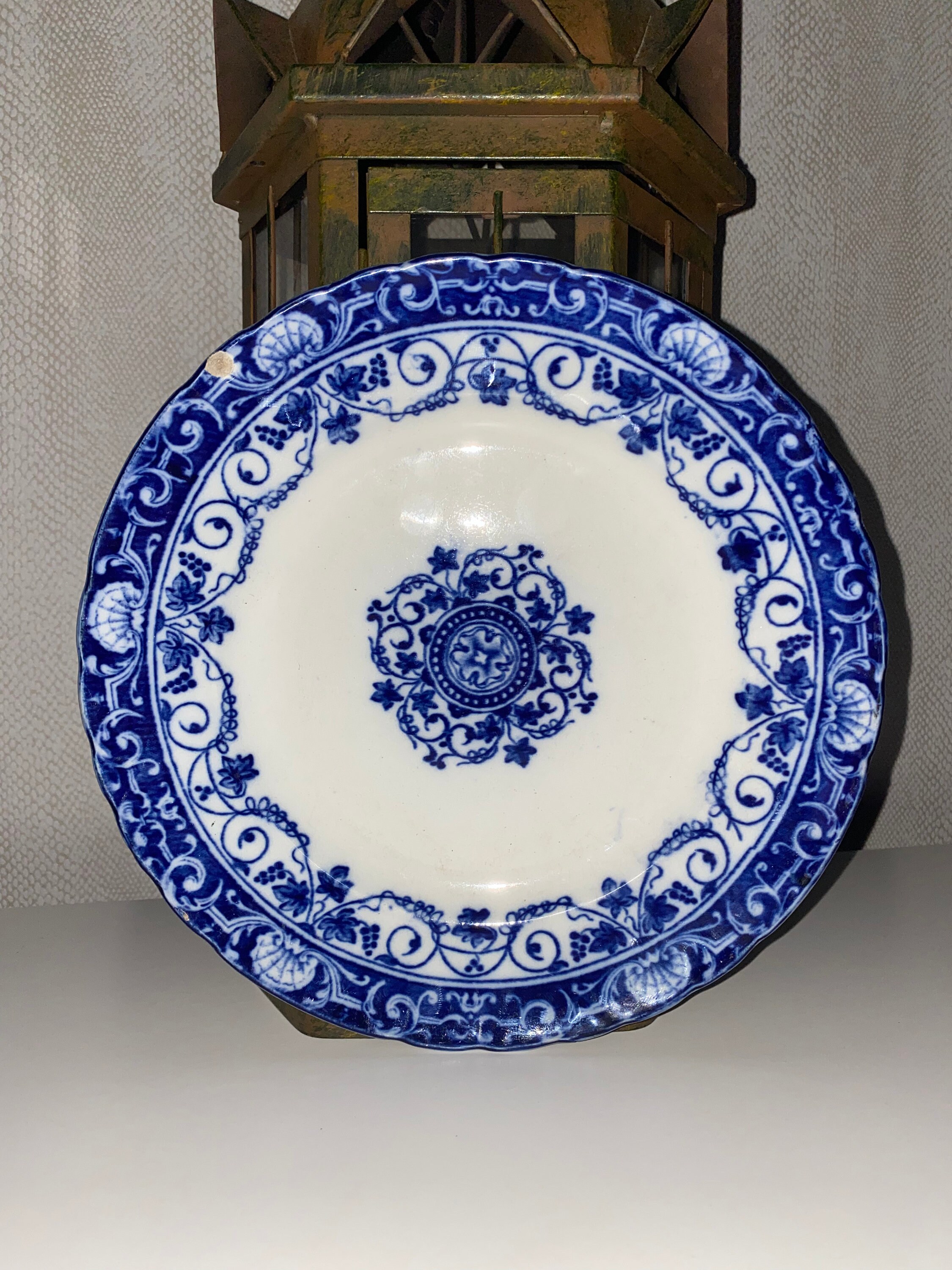 King LOUIS XV Serving Plate Jules Vieillards Porcelain Stoneware ...