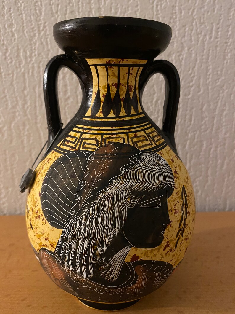 Ancient Greek Amphora Vase: Handmade Pottery Museum Replica, Gods ...